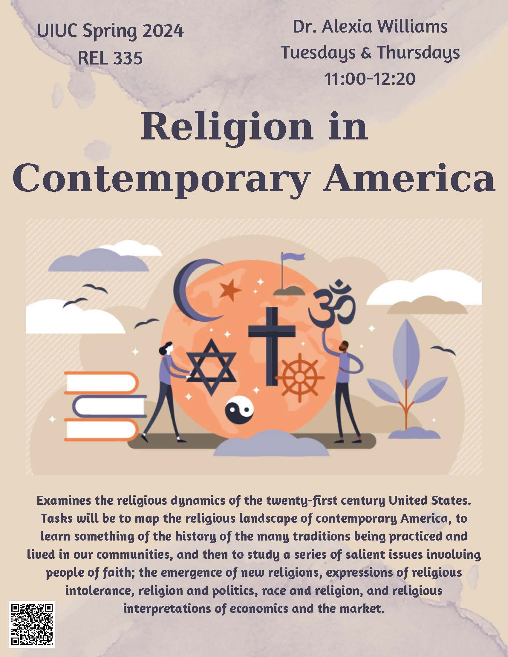 REL 335 - Religion in Contemporary America (Spring 2024, T/TH 11:00-12: ...